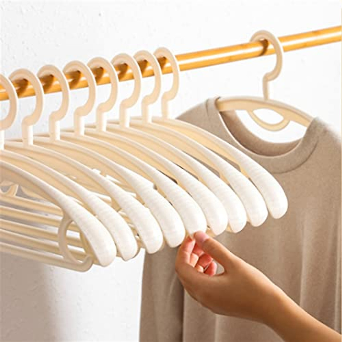 N/A Hanger Portable Plastic Display Stand Windproof Wardrobe Coat Pants Hanger Clothes Storage Rack