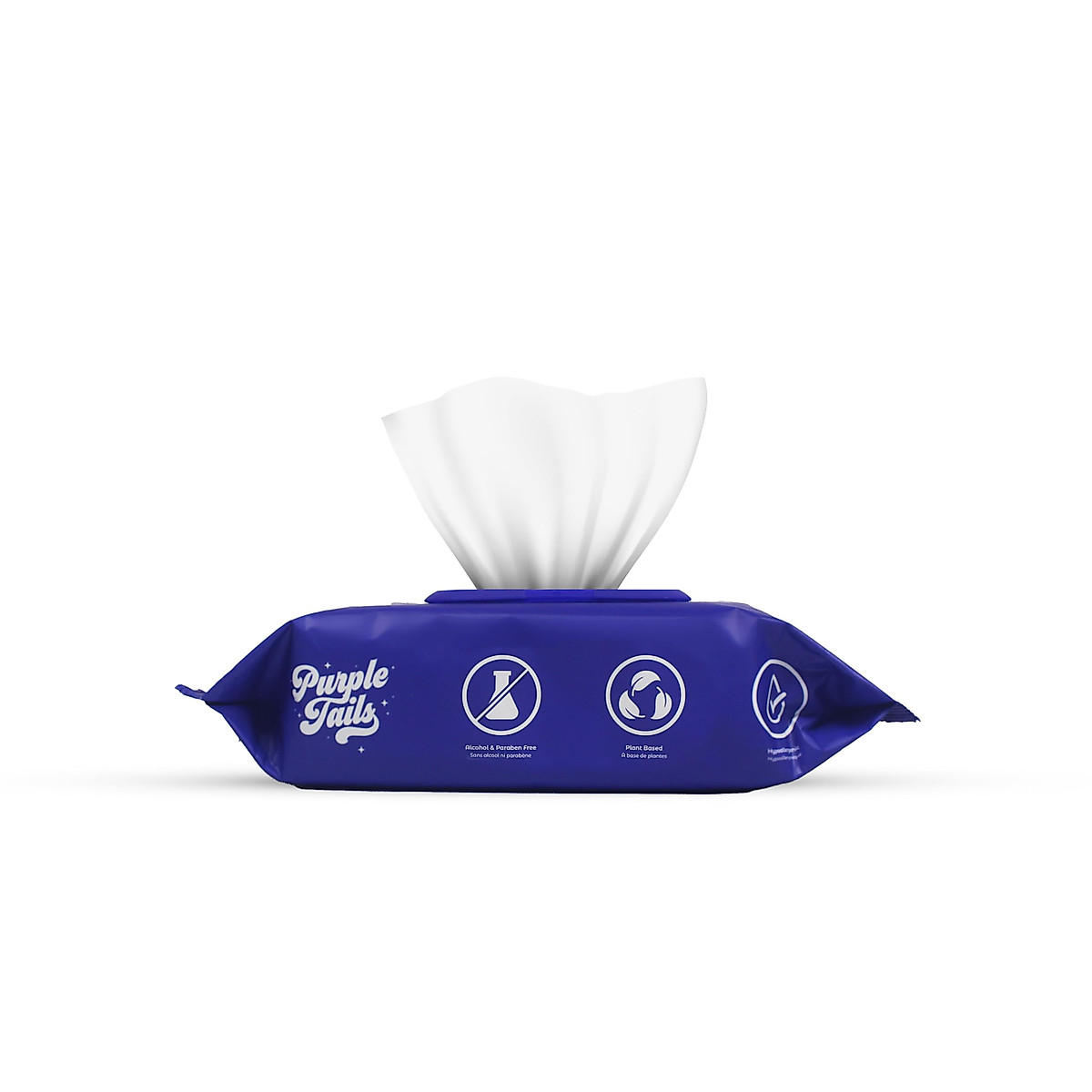 Purple Tails Dog Wipes – 400 Dog Wipes for Paws and Butt, Fur, Ears – Plant-Based Dog Paw Wipes – Cleaning Wipes for Pets – Puppy Wipes with Aloe Vera, Shea Butter – 4 x 100 Pack