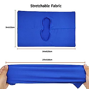 YoeeJob 7 Packs Stretchable Book Covers Textbooks Paperback Book Protector Assorted Book Saver Hardcover Washable 9.5" X 14"