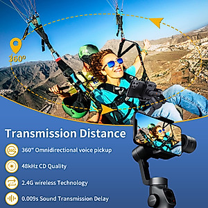 Wireless Lavalier Microphone for iPhone iPad,Plug-Play dual Lavalier Mics with Battery Indicator Charging Case,iPhone Microphone for Vlog YouTube TikTok Video Recording - No APP & Bluetooth Needed