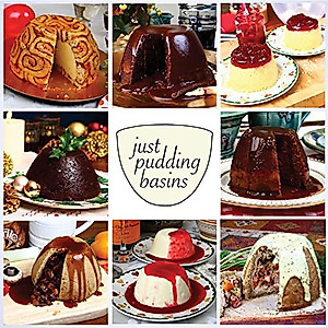 5 fl oz Small Pudding Mold and Lid Clear Reusable Food Safe Plastic Steam Pudding Bowls (4 pack)