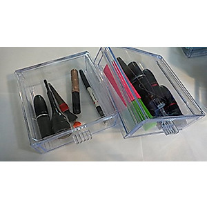Clear Acrylic Stackable Organizing Drawer For Makeup, Jewelry, Scrapbook Supplies, Bobbins,