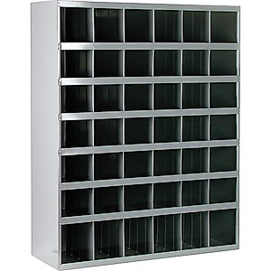 Durham All-Welded Steel Bin Shelving - 33-3/4x12x42 - (42) 5-3/8x11-7/8x5-1/2 Bins
