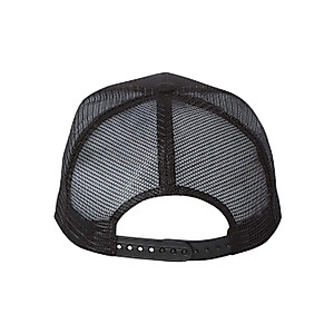 Mega Cap Five-Panel PET Mesh Back Trucker One Size Black
