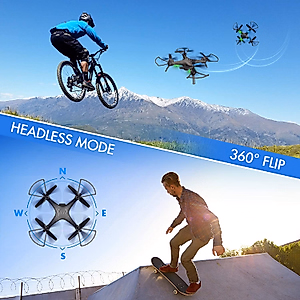 ATTOP Drone with Camera for Adults/Kids/Beginners, 3 Batteries 30 Mins Flight time FPV Drones, 120°FOV 1080P HD, Easy Control with Remote/App/Voice/Gesture/Gravity, 1 Key Operation, Boys & Girls Toy Drone