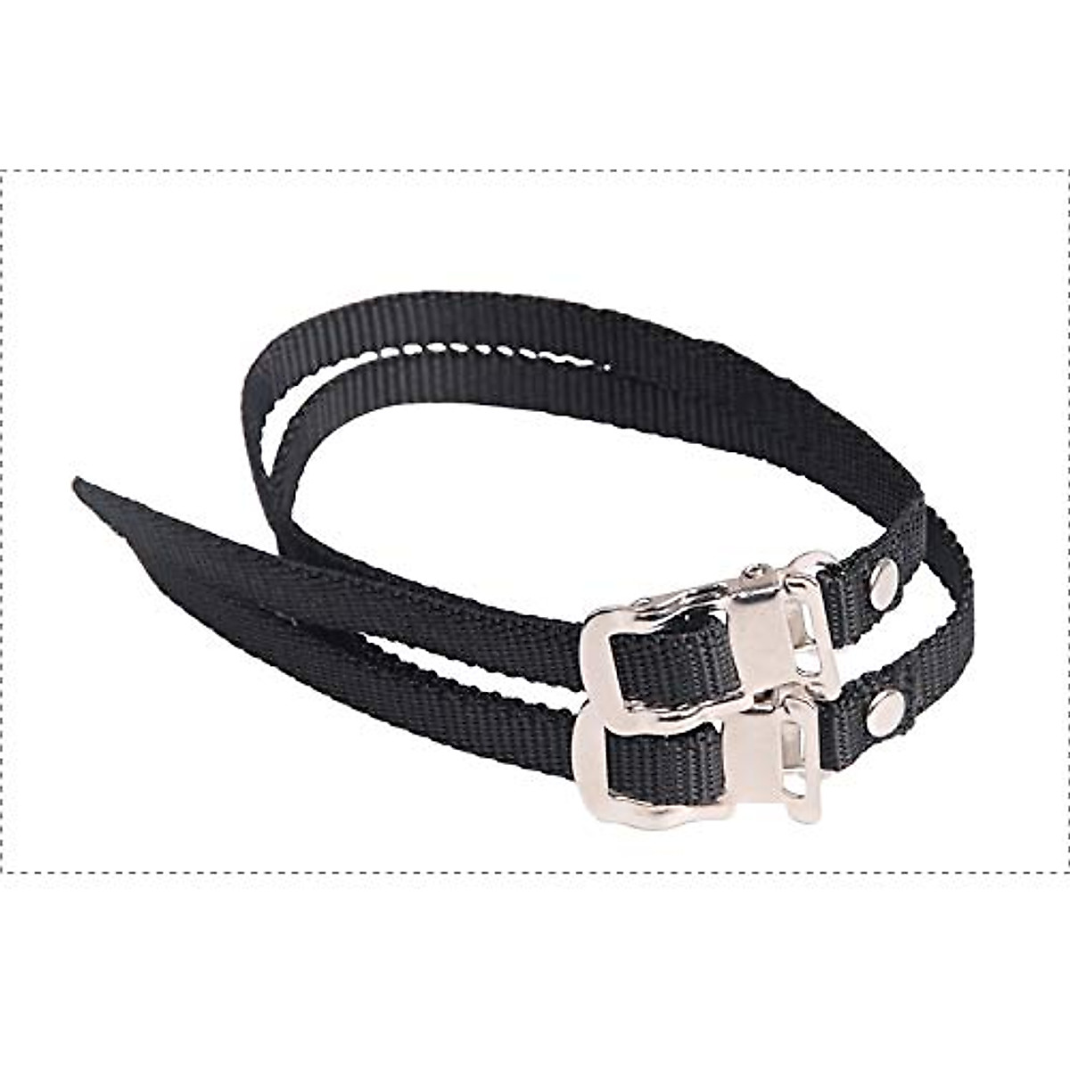 Garneck 4 Pcs Bike Rack Strap Bike Wheel Stabilizer Straps Bike Pedals Clips Strap for Exercise Bike Spin Bike and Outdoor Bicycles