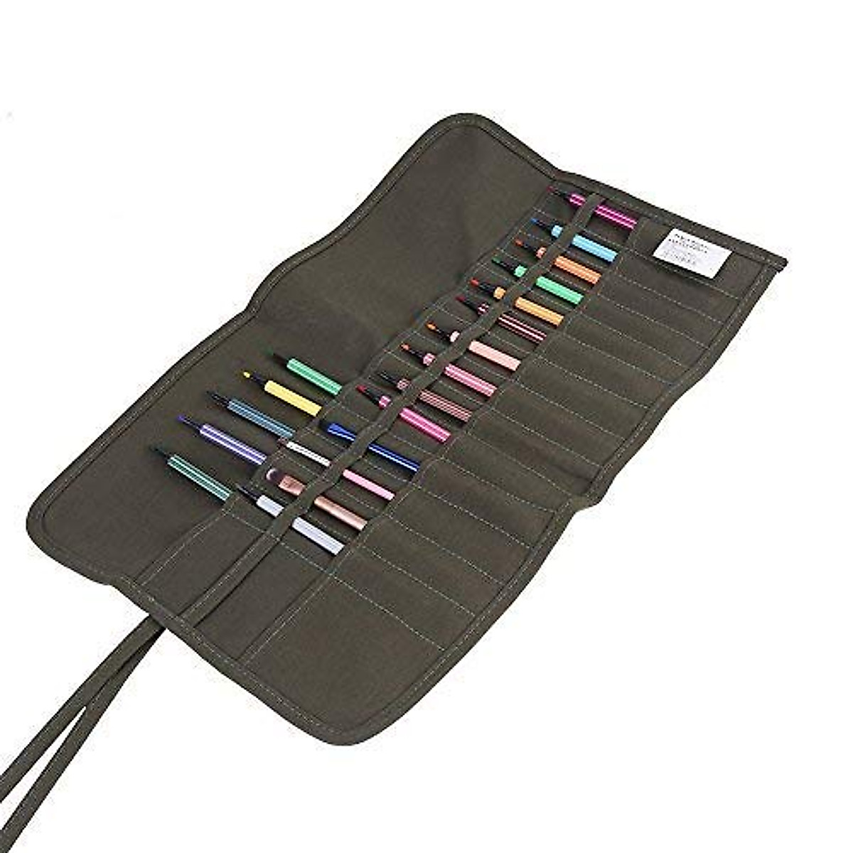 30 holes Paint Brush Bag Roll Up Canvas Paint Brush Case Draw Pen Watercolor Oil Paint ing Brushes Holder