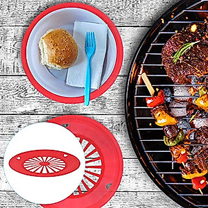 60 Pcs Grill Plate Easter Paper Plates Paper Plates Bulk Dinner Plate Glad for Kids Paper Plates Plate Holder Cake Plates Disposable Durable Plastic Support Commercial re-usable