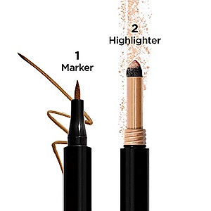 Revlon Colorstay Shape & Glow Eye Brow Marker and Highlighter, Soft Brown (0.02 Oz (Marker), 0.008 Oz (Highlighter)),1 Count
