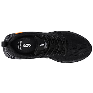 FATES TEX Waterproof Shoes for Men Tennis Sneakers Rain Water Resistant Comfortable Walking Running Casual Breathable Work Shoes(10,Black)