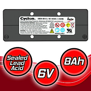 0859-0012 8.0 Ah for All vendor 6.0 Volt Batteries
