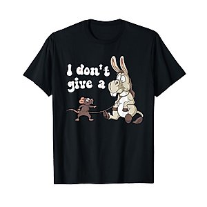 Funny MOUSE WALKING A DONKEY I Don't Give Rats A.ss Mouse T-Shirt
