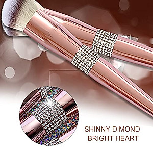LORYP Makeup Brushes Set -13pcs Diamond Foundation Eye Shadows Eyeliner Brush Concealers Make Up Brush Set for Women