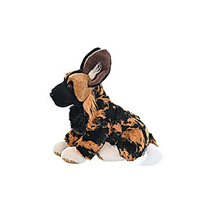Wild Republic African Wild Dog Plush, Stuffed Animal, Plush Toy, Gifts for Kids, Cuddlekins 8 Inches