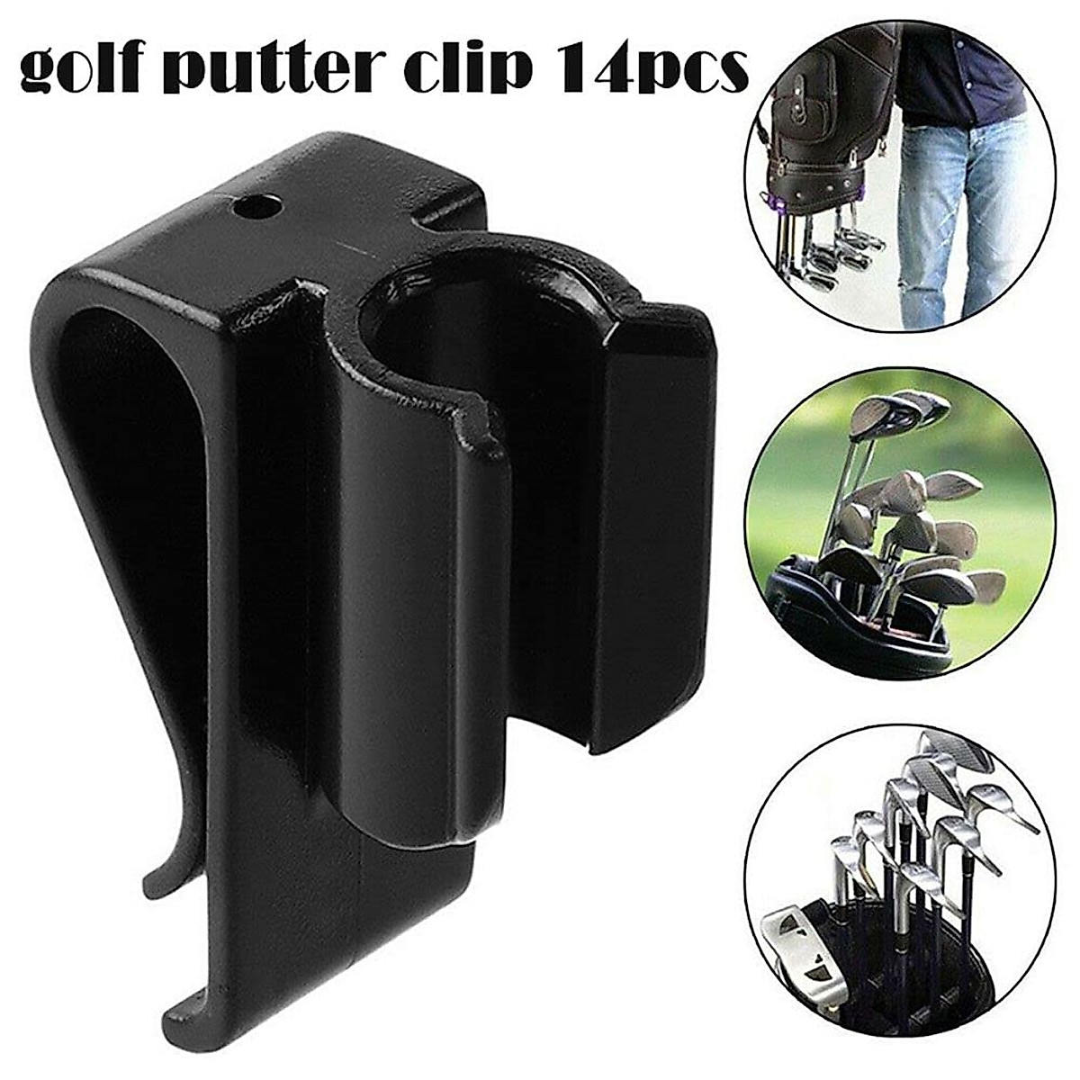14pcs Durable Golf Putte Clip Golf Bag Clips On Putter Clamp Holder Organizer Ball Marker Golf Accessories for Men Women Golfer