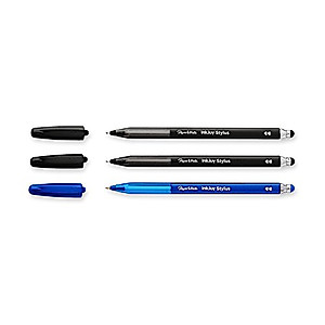 Paper Mate InkJoy 2 in 1 Stylus Ballpoint Pens, Medium Point, Assorted, 3 Pack