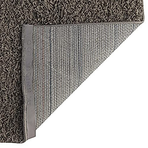 Rugs.com - Über Cozy Solid Shag Collection Rug – 8' x 10' Graphite Gray Shag Rug Perfect for Living Rooms, Large Dining Rooms, Open Floorplans