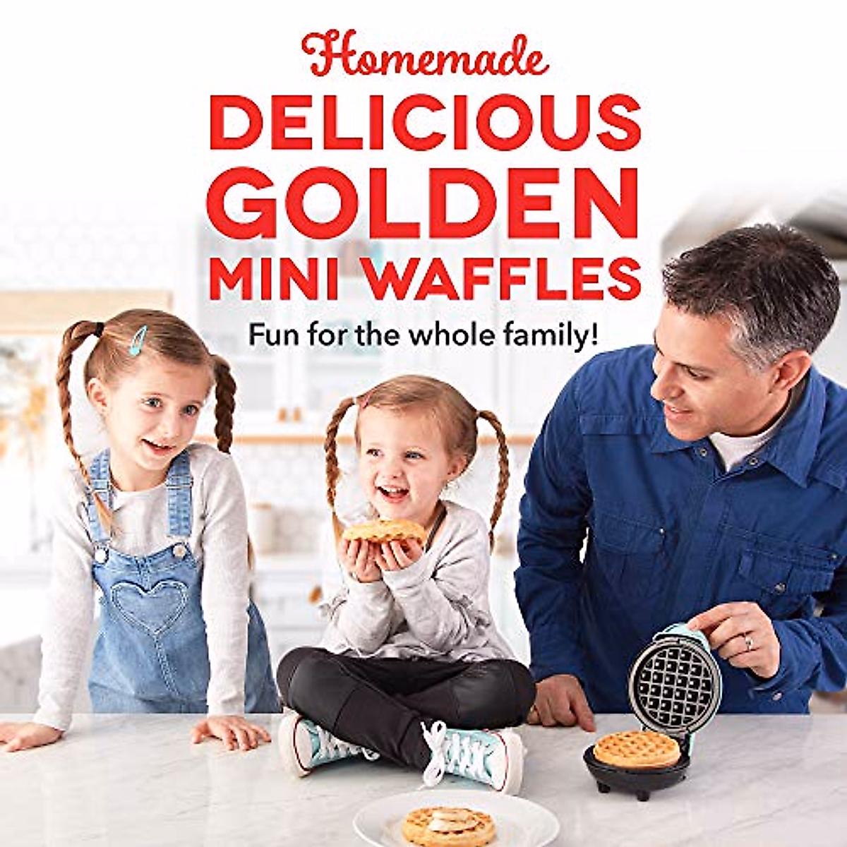 Dash DRCM200GBRD04 Mini Rice Cooker Steamer with Removable Nonstick Pot, Keep Warm Function & Recipe Guide, Red & DMW001RD Mini Maker, 4 Inch, Red