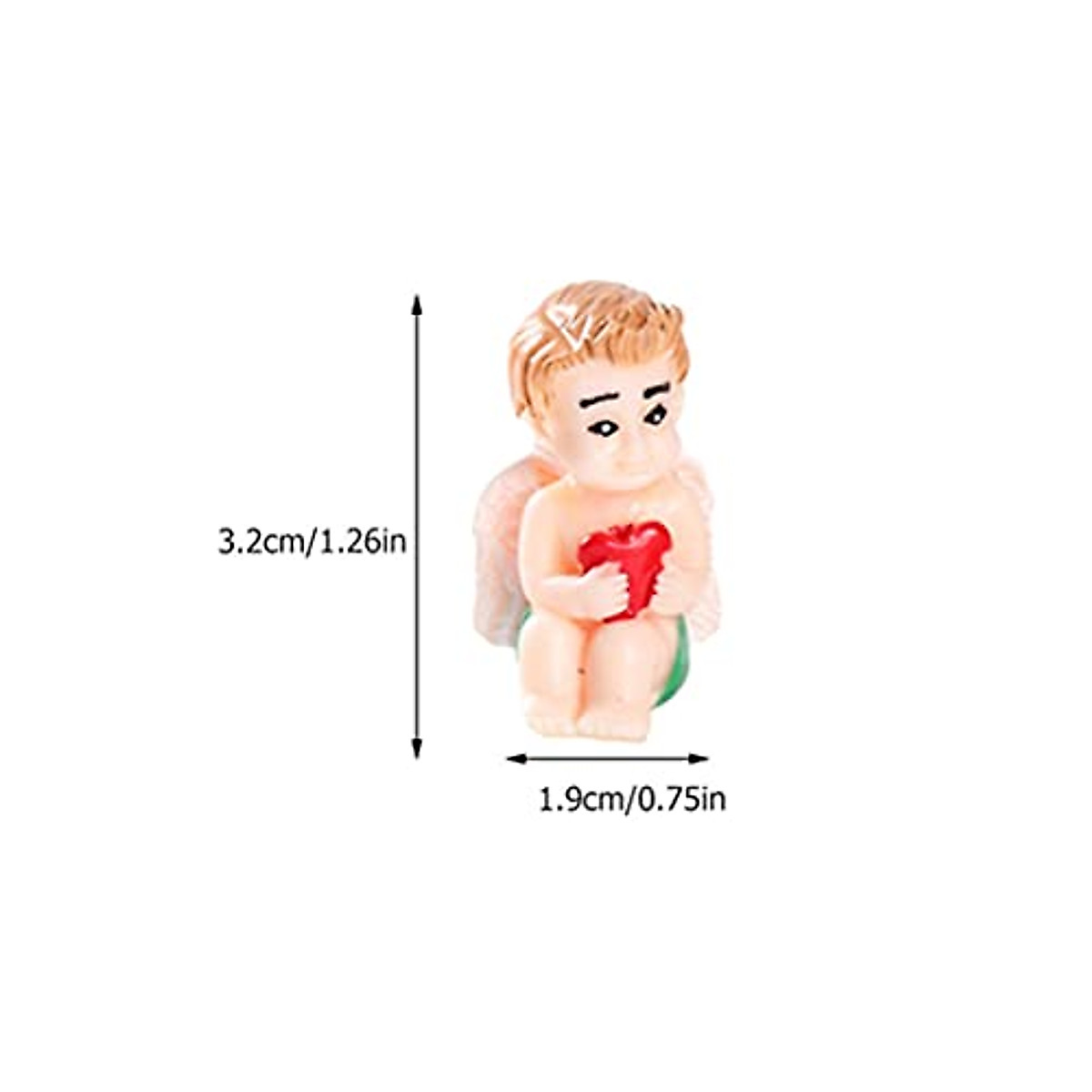 Yardwe 4pcs Cupid Couple Wedding Table Decor House Ornaments Cupid Miniature Statue Cupid Sculpture Cupid Garden Loves Cupid Figurines Tabletop Fairy Statue Resin Makeup Number Lovers