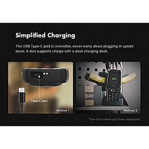 AGM M6 4G Rugged Phone, Large Button Cell Phones for Seniors, Waterproof/Dustproof/Drop-Proof, 2500mAh Battery, 109dB Powerful Speaker, 2.4'' Touchscreen, Dual SIM Cards, T-Mobile Only, 48+128MB