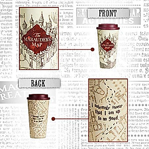 Paladone Marauder’s Map Travel Mug-Officially Licensed Harry Potter Merchandise | Amazon Exclusive