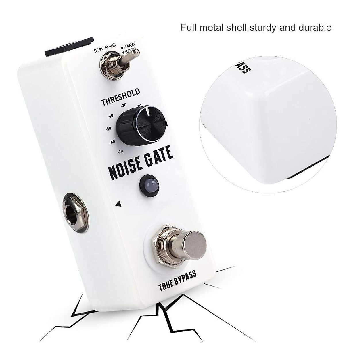Guitar Noise Gate Suppressor Guitar Noise Killer Effect Pedal for Electric Guitars