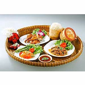 Handwoven Handmade Sticky Rice Serving Basket from Natural Bamboo Size 8x8x8 inches