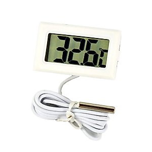 Toxz Aquarium Refrigerator Water Temperature Gauge Temperature Detector,Electronic Thermometer with Waterproof Probe,Celsius Digital Thermometer,-50°C~110°C,48x28x15mm