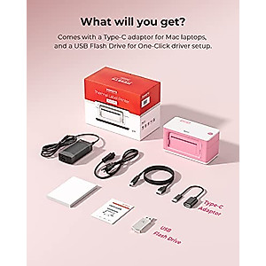 MUNBYN Bluetooth Thermal Label Printer 941B, Wireless 300DPI 4x6 Shipping Label Printers for Small Business, Support iOS, MAC, iPhone, Android, PC, Compatible with Ebay, Amazon, Shopify, Etsy, USPS