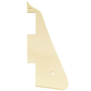 Musiclily Pro Plastic Guitar Pickguard for 2006-Present Modern Style Epiphone Les Paul, 1Ply Cream