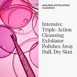 Murad AHA/BHA Exfoliating Cleanser - Hydration Exfoliating & Moisturizing Salicylic, Lactic and Glycolic Acid Face Wash - Creamy Skin Smoothing Treatment Backed by Science, Travel size, 2 Fl Oz