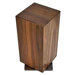 RICHFISH Magnetic Knife Block 360° Rotatable Knife Holder Magnetic Knife Strip Wooden Knife Block without Knives