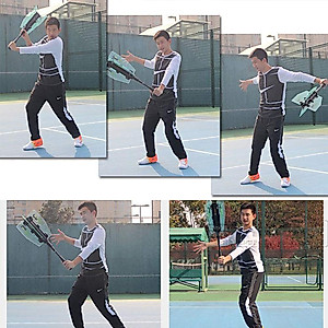 Power Resistance Tennis Racket Swing Trainer Practice Aid Speed Training Grip Which is Very Useful and Convenient.
