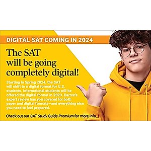 SAT Study Guide Premium, 2023: Comprehensive Review with 8 Practice Tests + an Online Timed Test Option (Barron's SAT Prep)