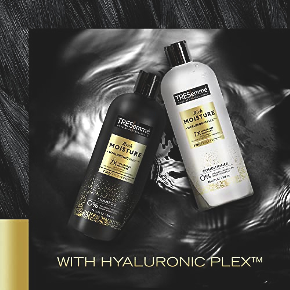 TRESemmé Rich Moisture Shampoo and Conditioner Rich Moisture 2 Count for Dry Hair Formulated With Vitamin E and Biotin 28 oz