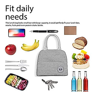 NW Lunch Bag Insulated Lunch Bag Women or Men，Waterproof and Reusable Lunch Box for Women Men OfficeChildrenSchool Picnic，High Capacity Striped Lunch Bags for Women or Men