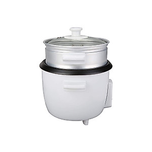 Tayama Rice Cooker with Steam Tray 3 Cup, White (RC-03R)