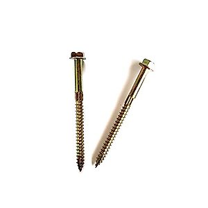 SDS Structural Wood Screws 1/4" x 3 1/2" HH Simpson Strong Tie Zinc Chromate Finish Self Drilling Point P/25