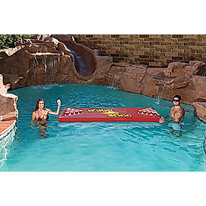 Pittman Outdoors Splash Pong Inflatable Floating Beer Pong Table with LED Lights, 2 Person, Multi (PPI SPLTE)