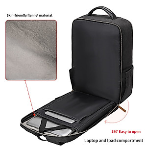 NOBLEMAN Business Smart Backpack Waterproof Laptop Backpack Travel Durable Daypack (black)