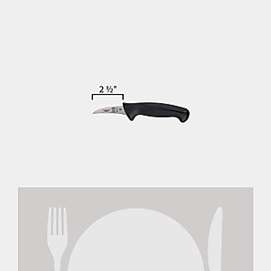 Mercer Culinary M22102 Millennia Black Handle, 2.5-Inch, Peeling/Tourne Knife