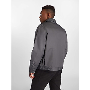 Dickies mens Unlined Eisenhower Jacket work utility outerwear, Charcoal, Large US