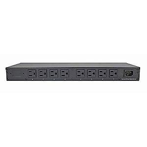 Synaccess NP-0801DU Remote Power 8 Switched PDU, TUV Listed, Designed and Supported in USA. Control Via Web, Telnet, USB Serial Port.