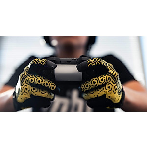 Ironclad Console Gaming Gloves, Precision Fit, Performance Grip, Touchscreen Compatible, Machine Washable, (1 Pair), Size M (ES-CNSL-03-M)