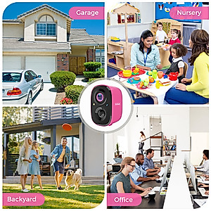 acesee Solar Security Cameras Wireless Outdoor, 1080P Outdoor Camera Wireless,Home Security Cameras System with Solar Panel,Solar Camera for Spotlight,Color Night Vision (White)