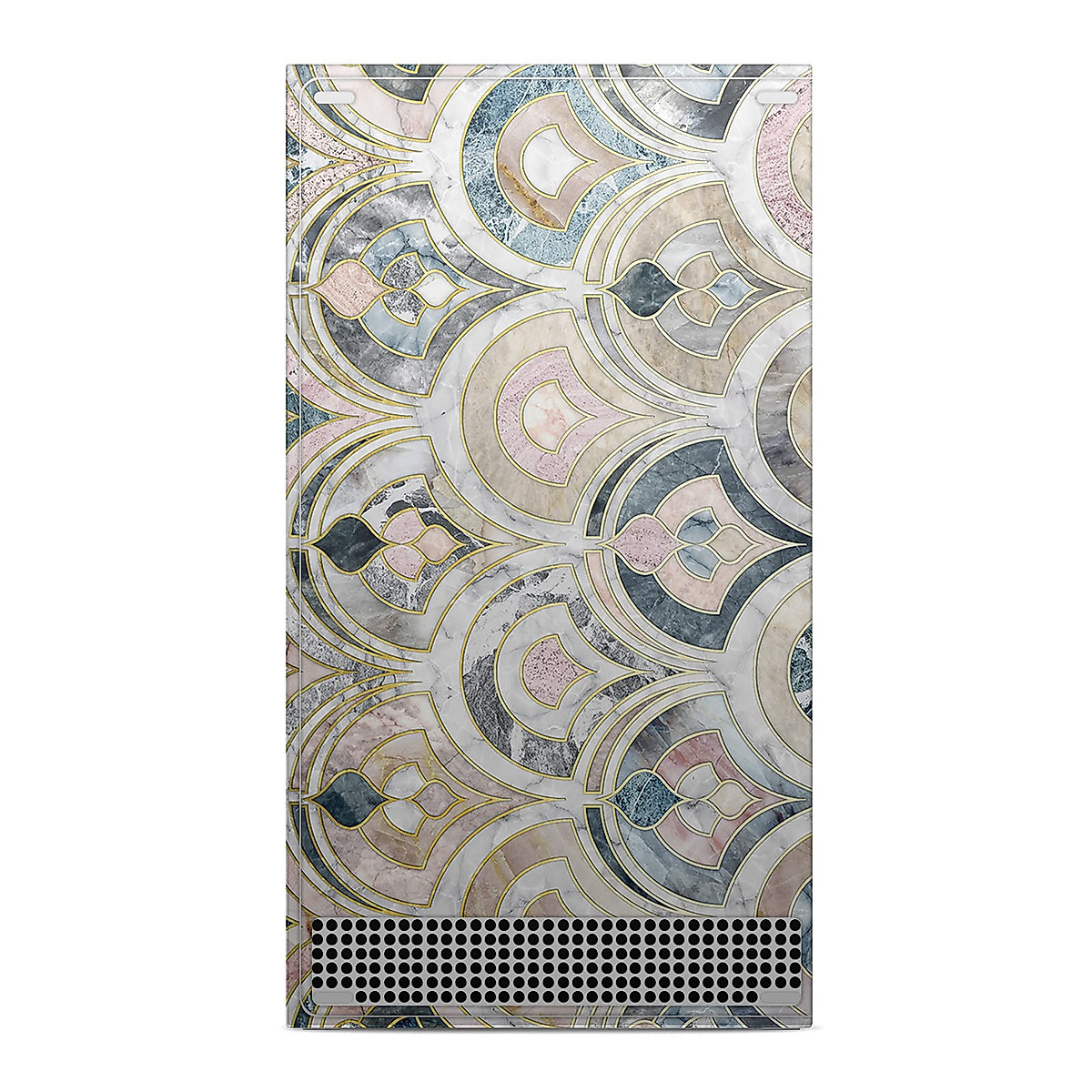 Head Case Designs Officially Licensed Micklyn Le Feuvre Art Deco Tiles in Soft Pastels Art Mix Vinyl Sticker Gaming Skin Case Cover Compatible with Xbox Series S Console and Controller Bundle