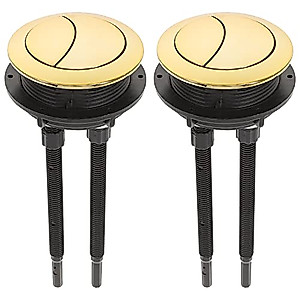 Toilet Valve Flusher Replacement Kit: 2PCS Dual Push Flushing Toilet Tank Buttons with Thread Diameter Toilet Tank Replacement Kit - Dual Flush Toilet Button