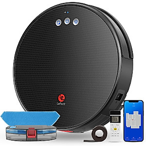 Lefant Robot Vacuum and Mop, Robotic Vacuum Cleaner with 3200Pa Suction, Smart Navigation, 150 Mins Runtime, Works with Alexa and Google Assistant, Self-Charging, Ideal for Pet Hair,Floor,Carpet（U180）