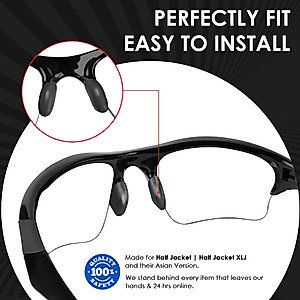 BLAZERBUCK Replacement Nose Pads Nose Piece for Oakley Half Jacket/Half Jacket XLJ Sunglasses - Black