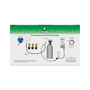 Titan Controls CO₂ Regulator - Compatible with Titan Controls CO₂ Controllers and Other CO₂ Controllers, For Gardens
